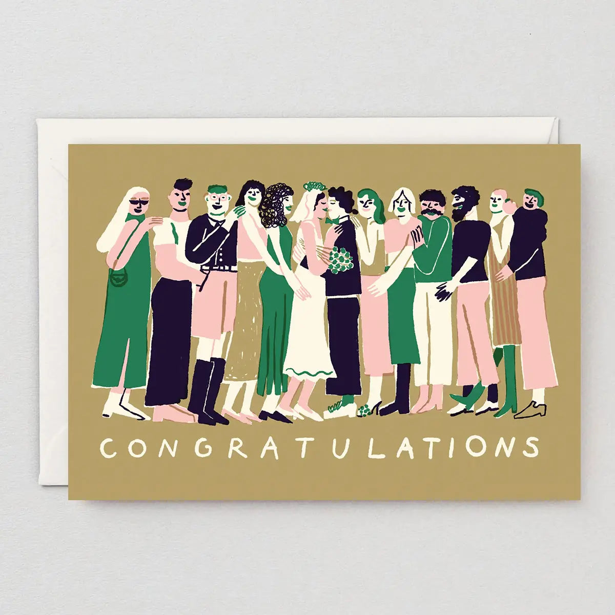 Glückwunschkarte "Congratulations" / Wrap – Present and Paper